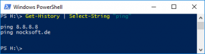 Befehlshistory in PowerShell - Nocksoft