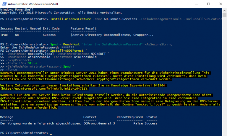 Domänencontroller mit der PowerShell installieren (inklusive ...