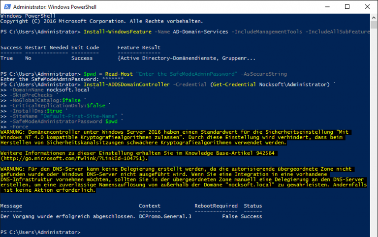 Domänencontroller mit der PowerShell installieren (inklusive ...